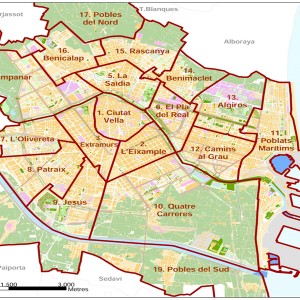 Los 19 distritos de Valencia - Valencia Actua